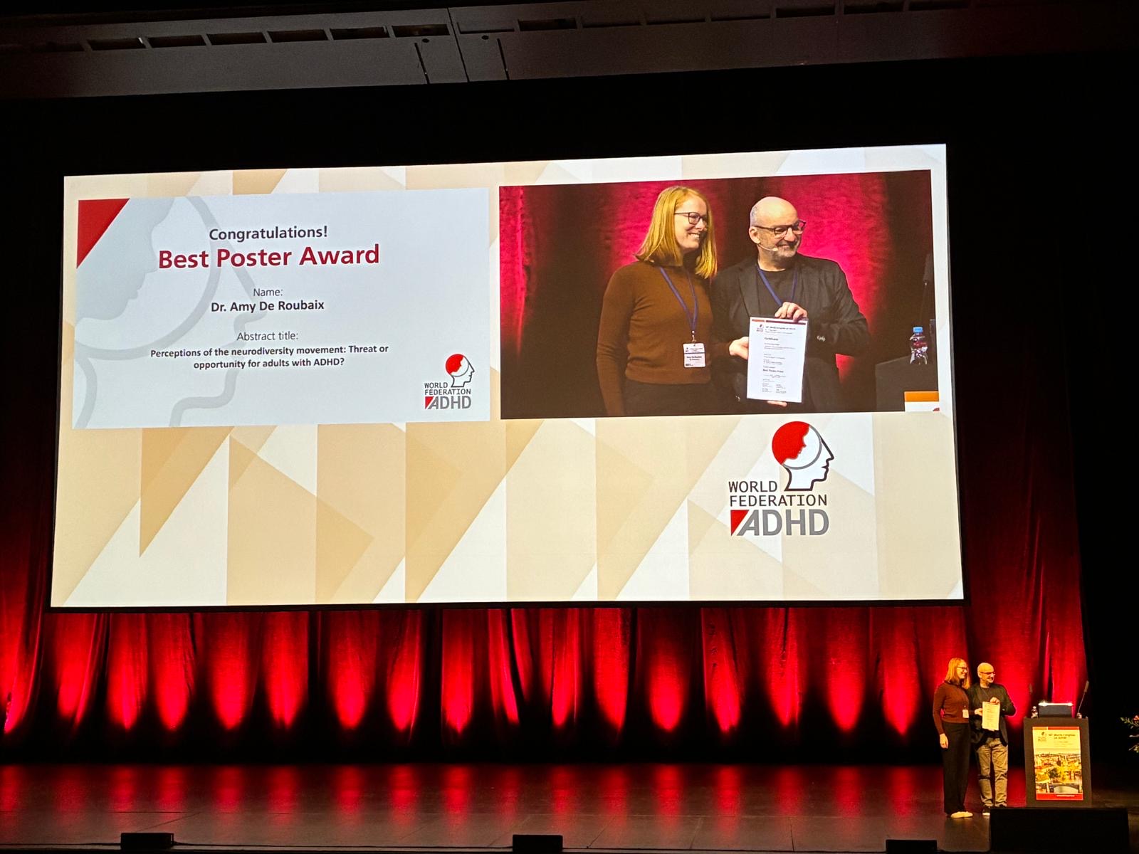Amy and Han nominated for best poster at the ADHD world congress 2025 ...